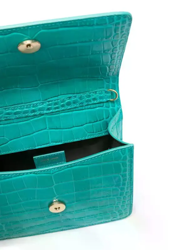 Roberto Cavalli Roar Leather Tote Bag - Blue