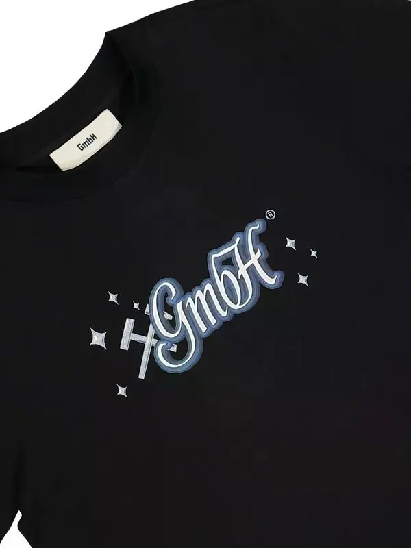 GMBH Logo-print Cropped T-shirt