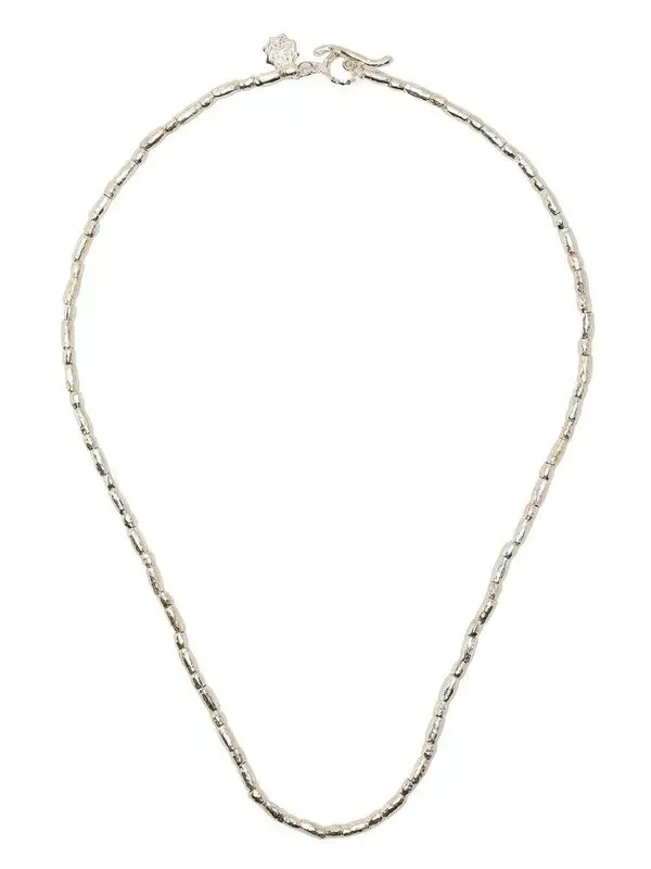 DOWER & HALL Rice Nomad Necklace - Silver