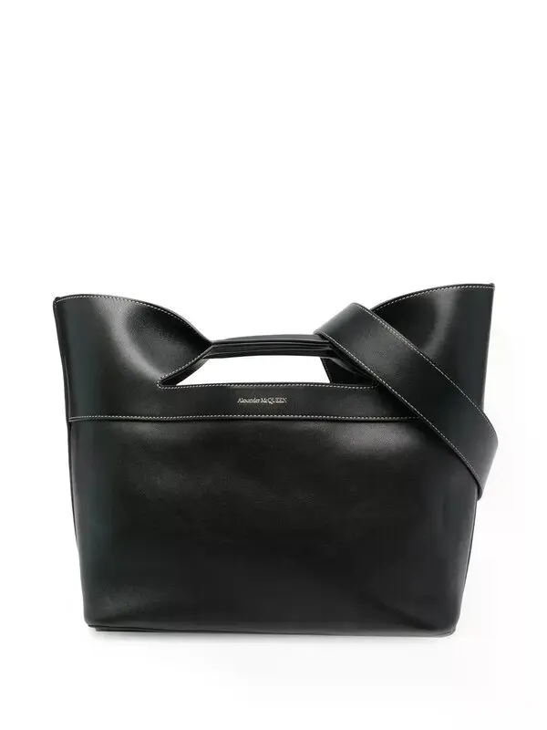 Alexander McQueen Logo-print Tote Bag - Black