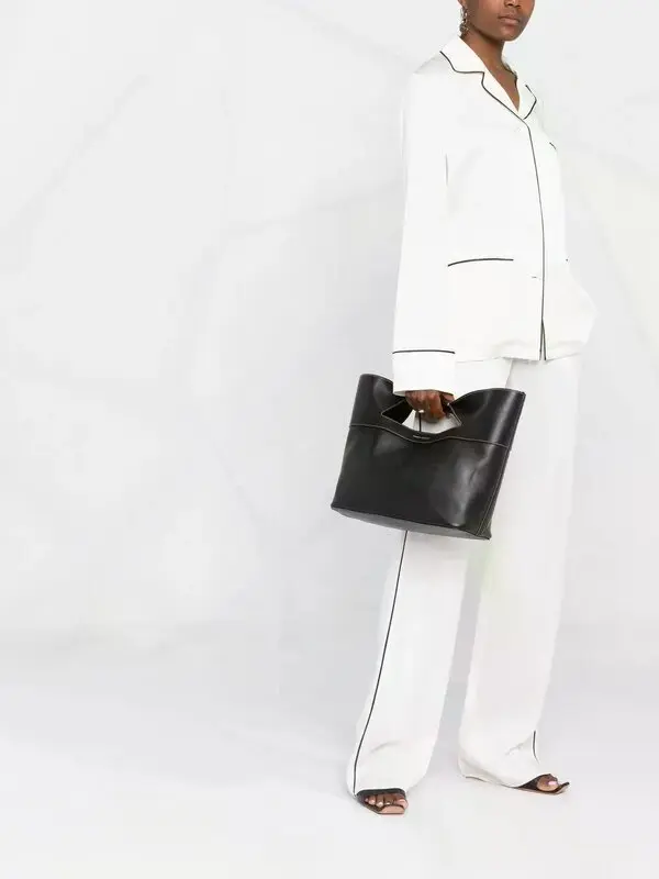 Alexander McQueen Logo-print Tote Bag - Black