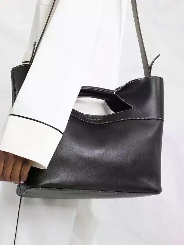 Alexander McQueen Logo-print Tote Bag - Black