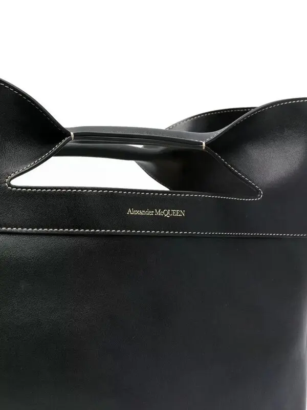 Alexander McQueen Logo-print Tote Bag - Black