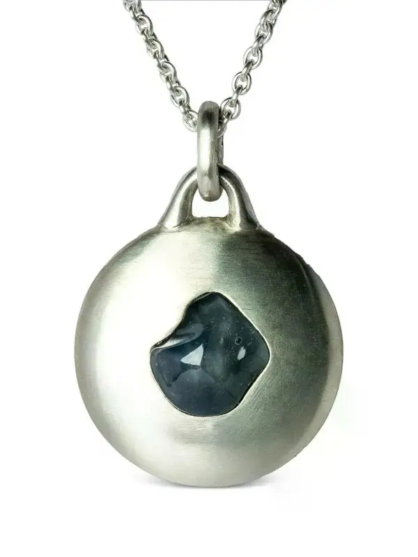 PARTS OF FOUR Disk Opal Pendant Necklace - Silver