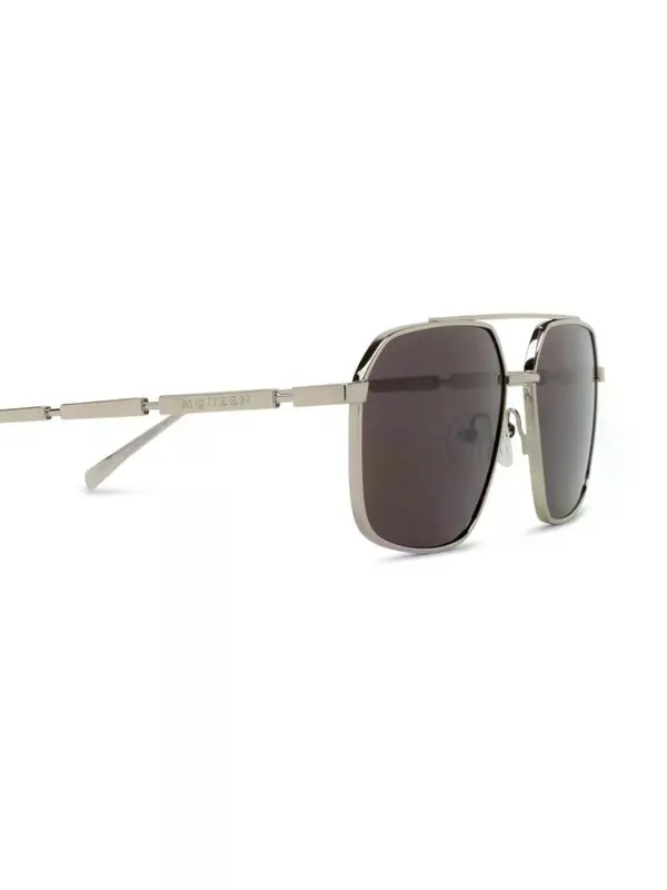 Alexander McQueen Am0477s Sunglasses - Silver