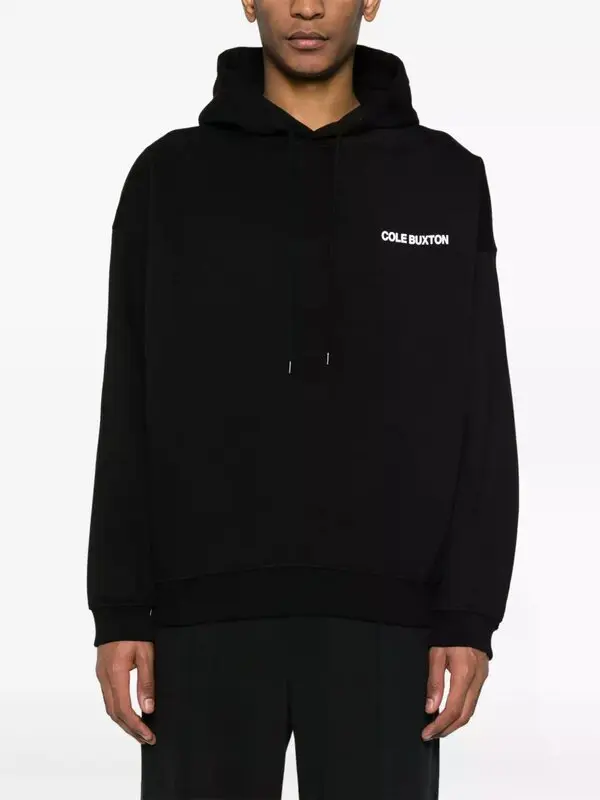 COLE BUXTON Logo-print Cotton Hoodie