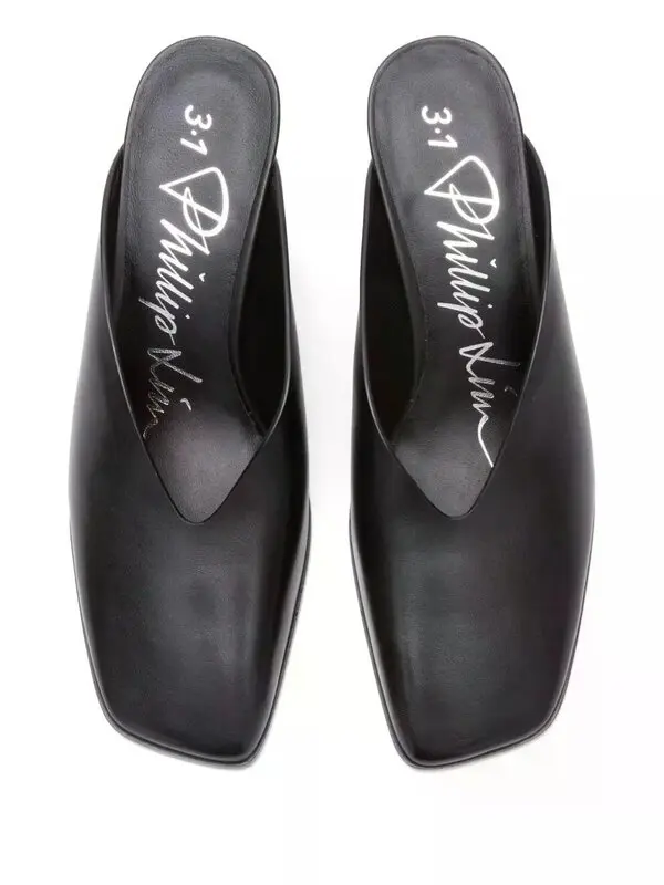 3.1 Phillip Lim 68mm Square-toe Mules - Black