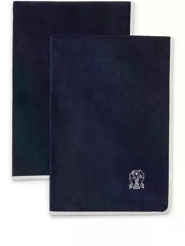 Brunello Cucinelli Terry-cloth Towels - Blue