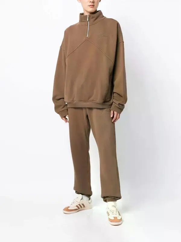 Rhude Drawstring-waist Cotton Track Pants - Brown