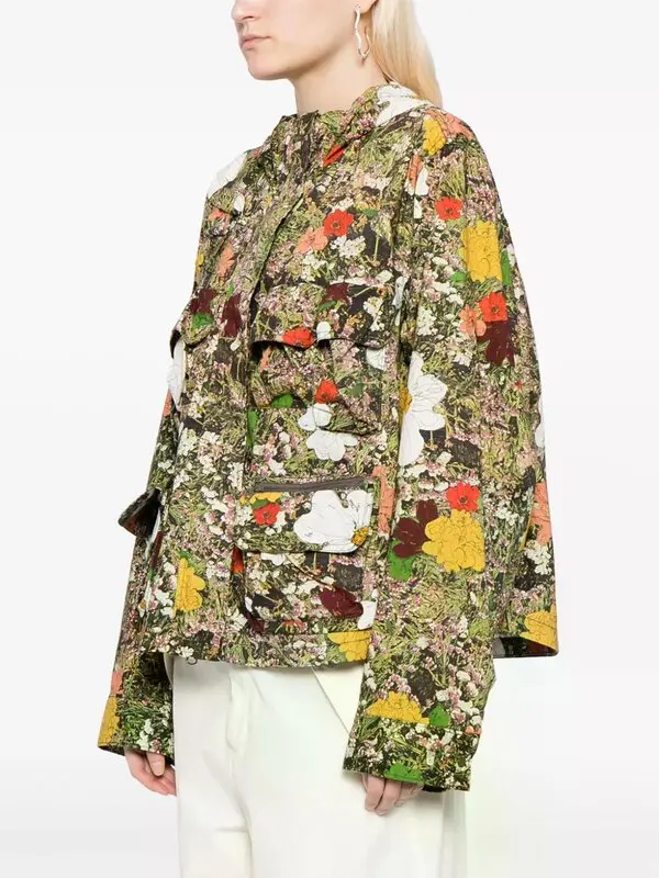JNBY Floral-print Hooded Jacket