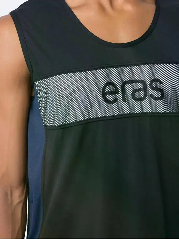 AMIR SLAMA Cotton Logo Print Tank Top