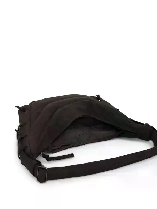 LEMAIRE Small Soft Shoulder Bag In Quilted Nylon - Brown
