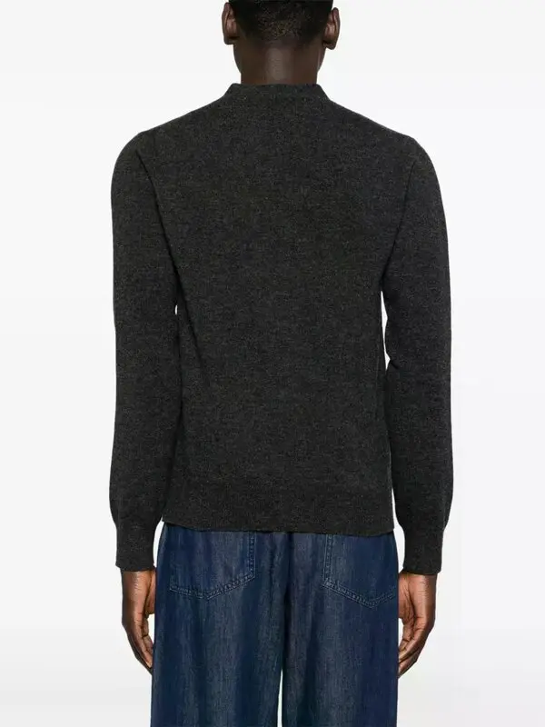Play Comme Des Garcon Heart-patch Wool Cardigan