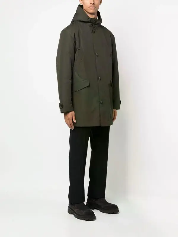 LISKA Button-front Hooded Coat