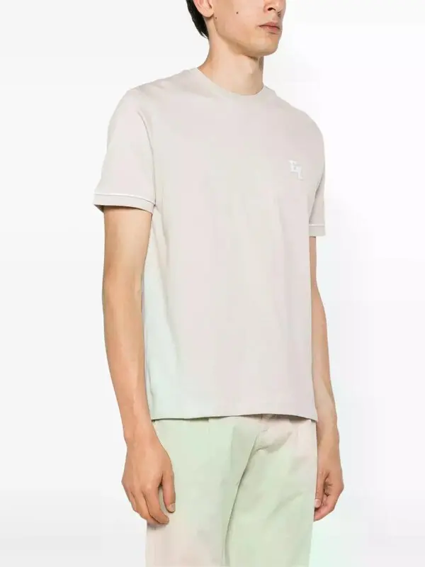 Eleventy Logo-embroidered Cotton T-shirt
