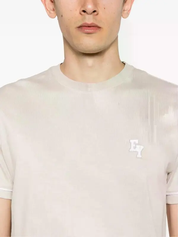 Eleventy Logo-embroidered Cotton T-shirt