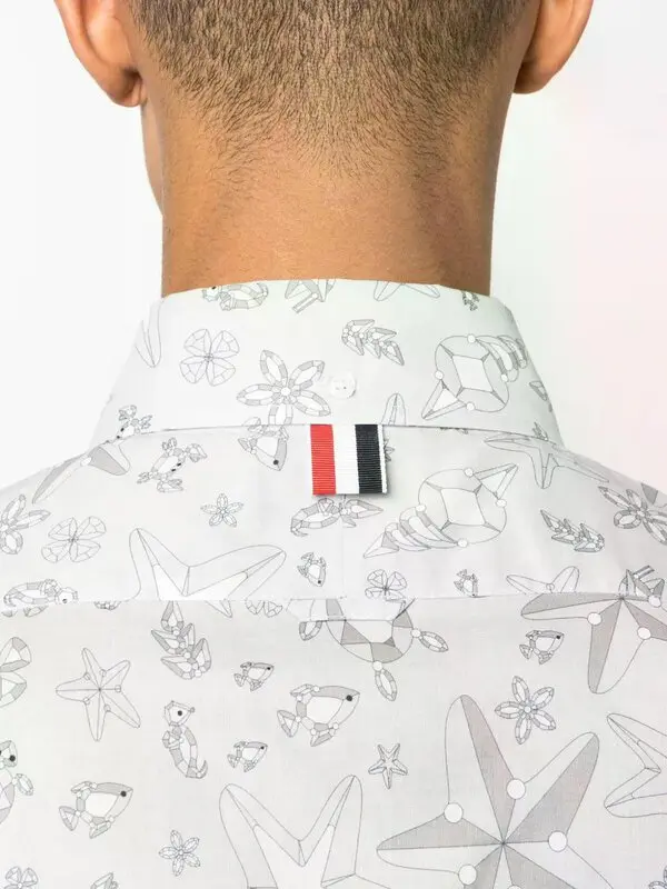 Thom Browne Printed Cotton Shirt
