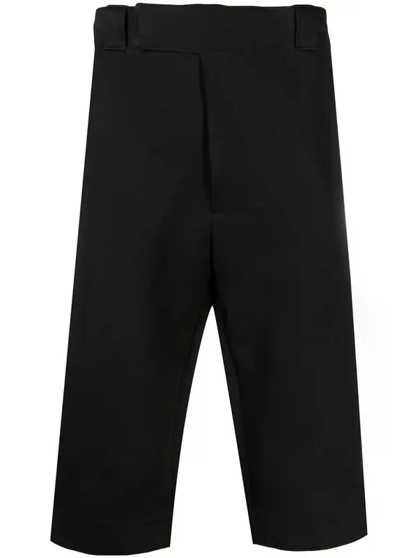 Prada Logo Patch Cropped Trousers