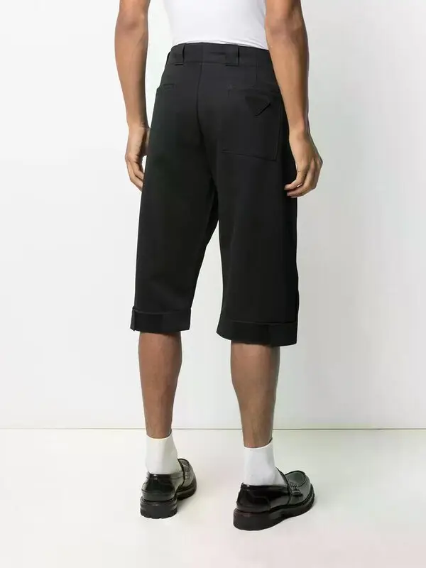 Prada Logo Patch Cropped Trousers