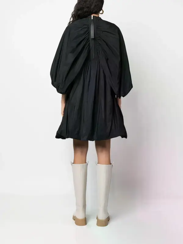 JIL SANDER Long-sleeved Pleated Minidress