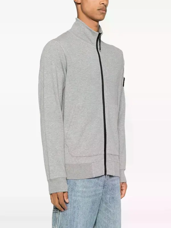 Stone Island Cotton Fleece Sweatshirt - Grey