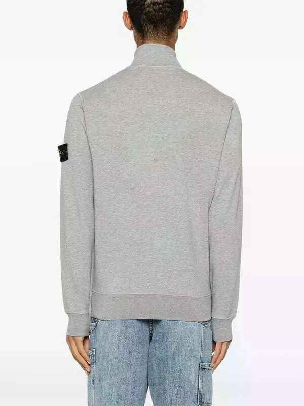 Stone Island Cotton Fleece Sweatshirt - Grey
