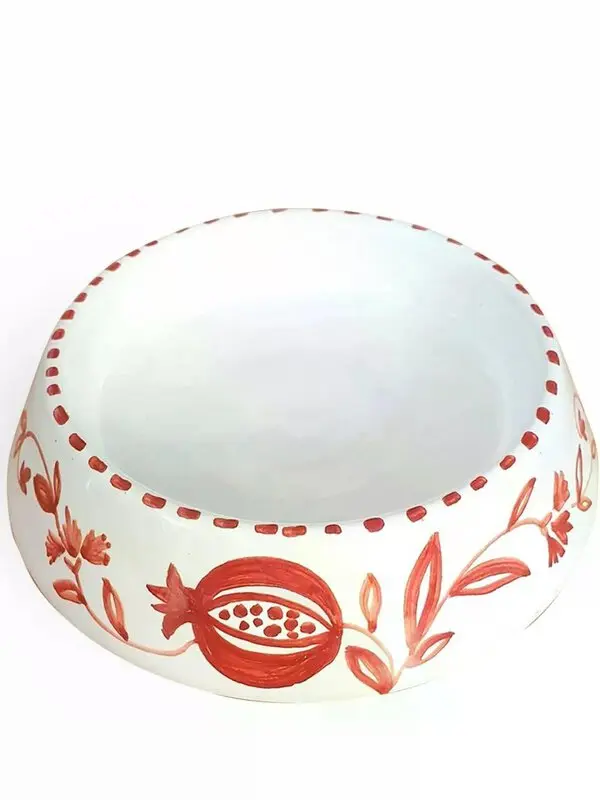 LES-OTTOMANS Small Hand-painted Bowl - Multicolour