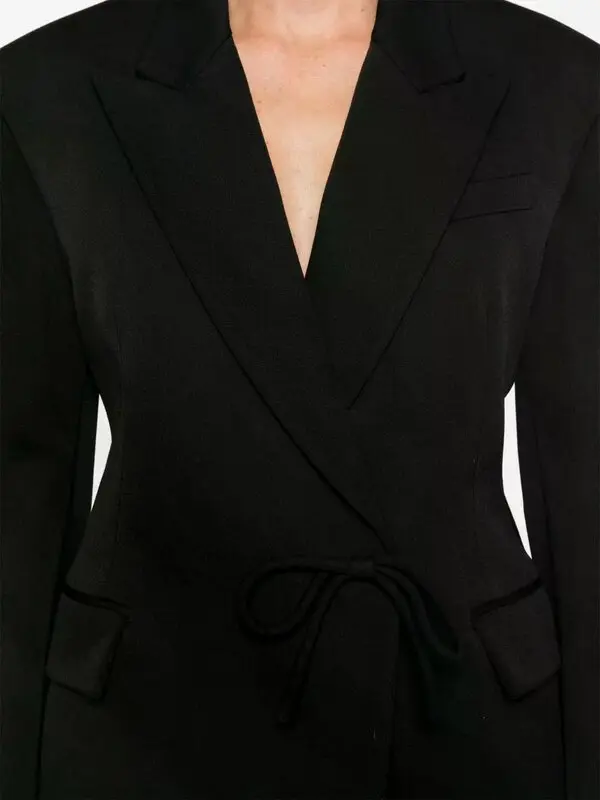 Valentino Garavani Bow-embellished Double-breasted Blazer