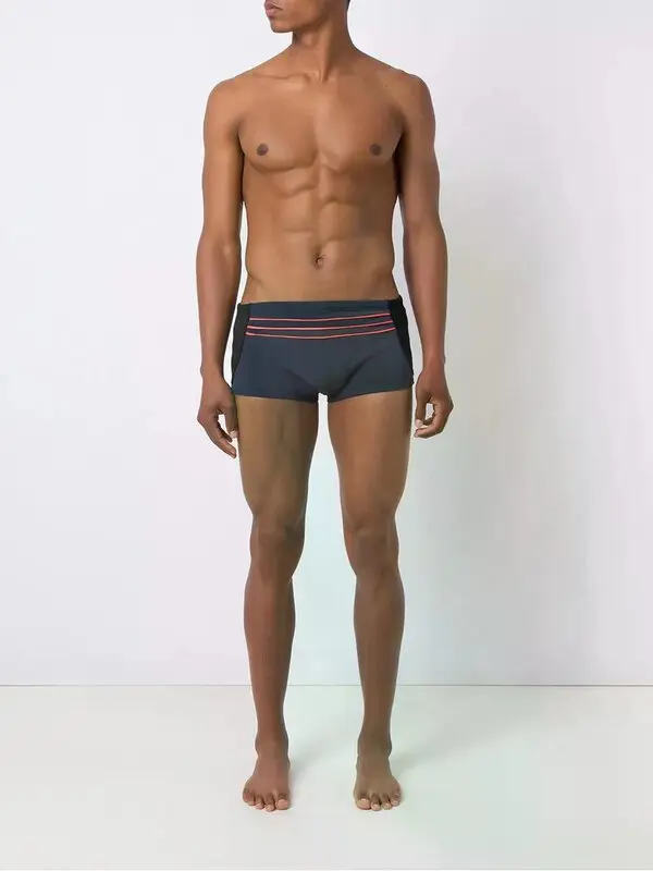 AMIR SLAMA Striped Low-rise Trunks