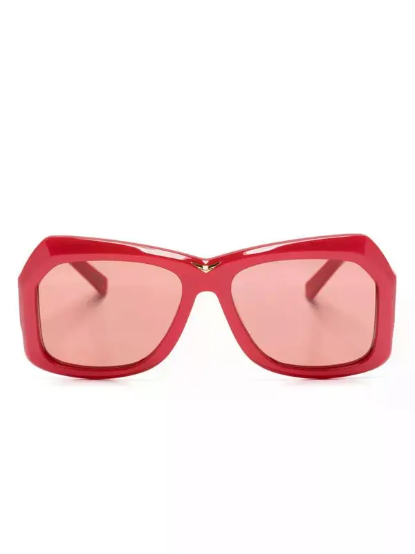 Marni Tiznit Geometric-frame Sunglasses - Red