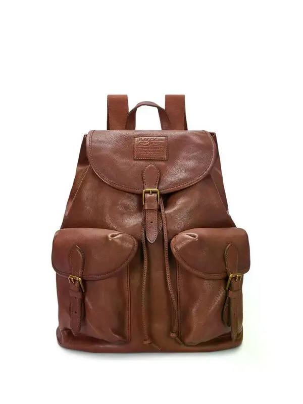 Polo Ralph Lauren Heritage Leather Backpack - Brown