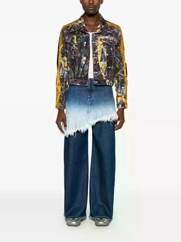 CHARLES JEFFREY Painted Denim Jacket