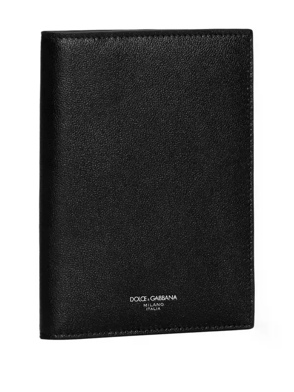 Dolce & Gabbana Logo-print Leather Passport Holder
