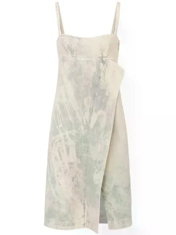 Moschino Ruffled Denim Dress - Neutrals