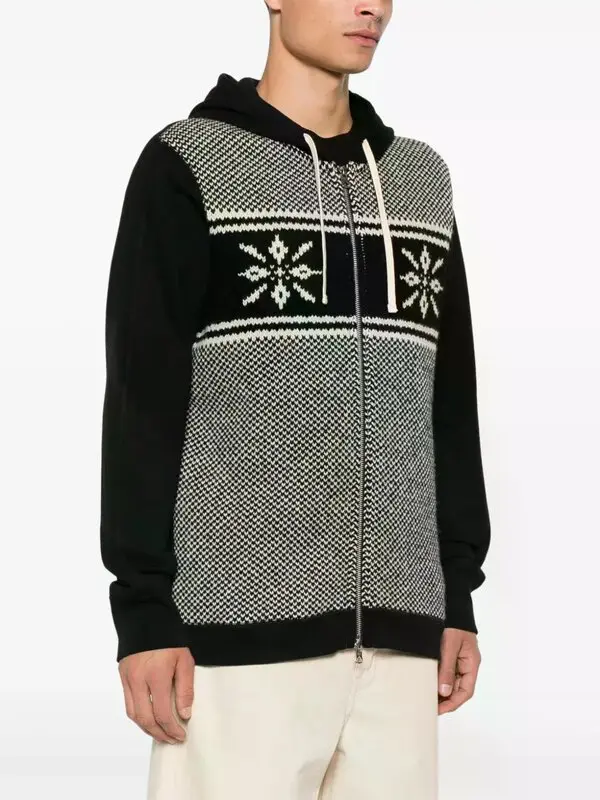 Junya Watanabe Intarsia-knit Hoodie