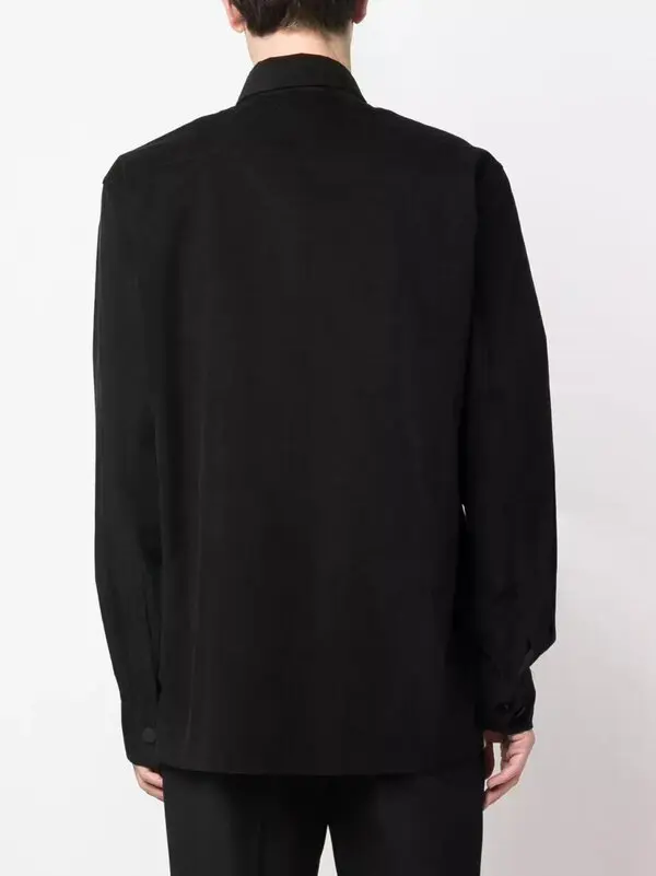 BILLIONAIRE Monogram-embroidered Cotton-corduroy Shirt