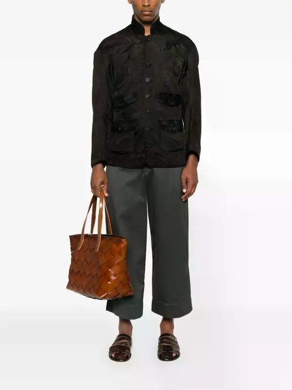 CHRISTIAN PEAU Silk Jacquard Jacket