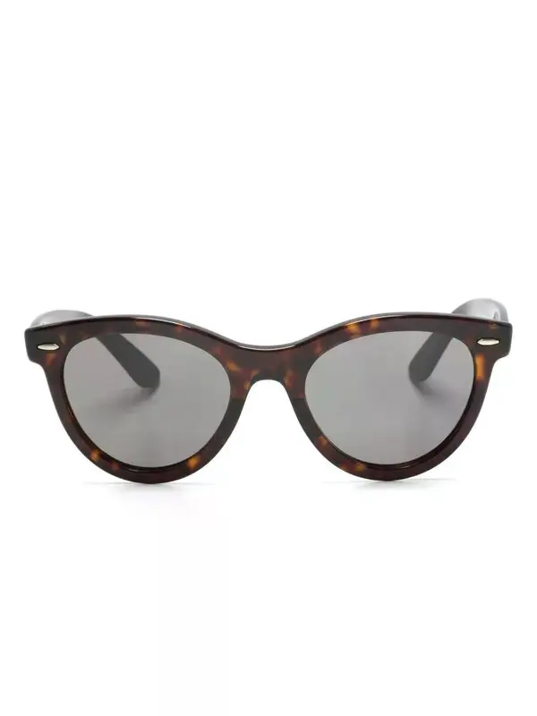Ray-ban Wayfarer Round-frame Sunglasses - Brown