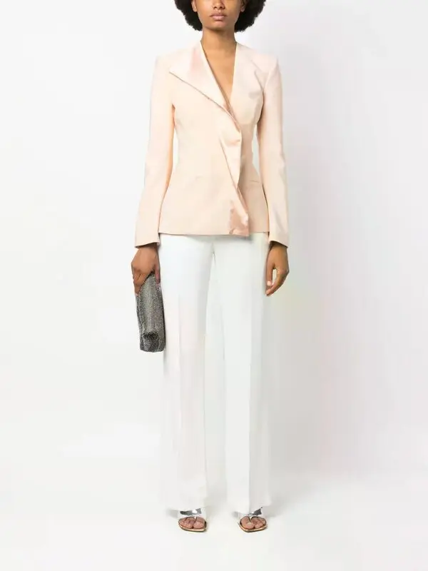 GENNY Single-breasted Asymmetric-lapel Blazer
