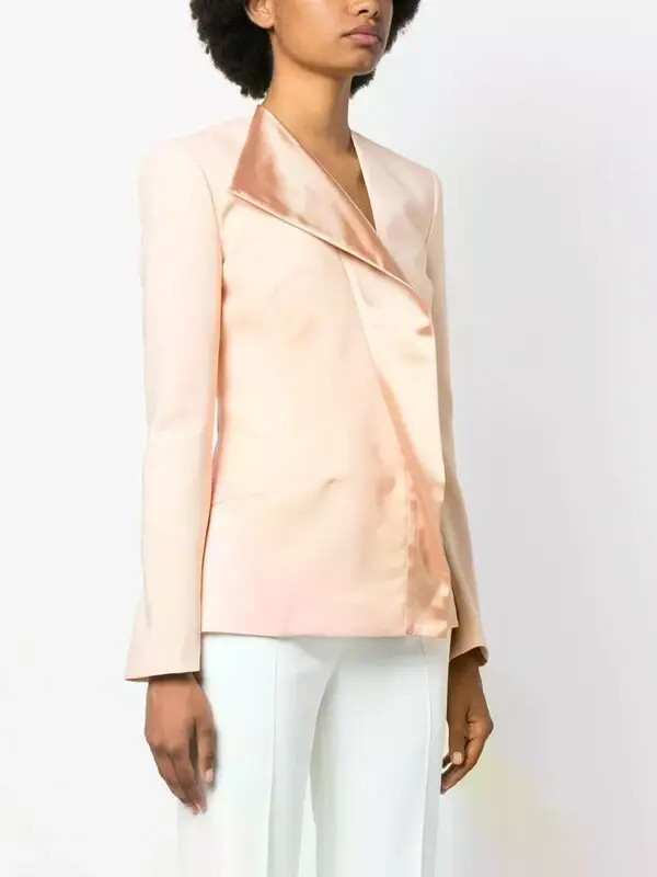 GENNY Single-breasted Asymmetric-lapel Blazer