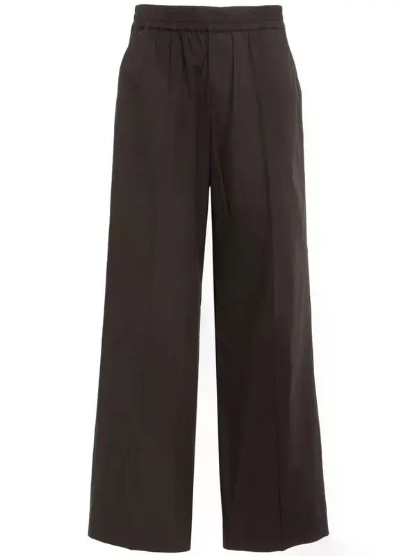 P.a.r.o.s.h Wide-leg Pleated Cotton Poplin Trousers