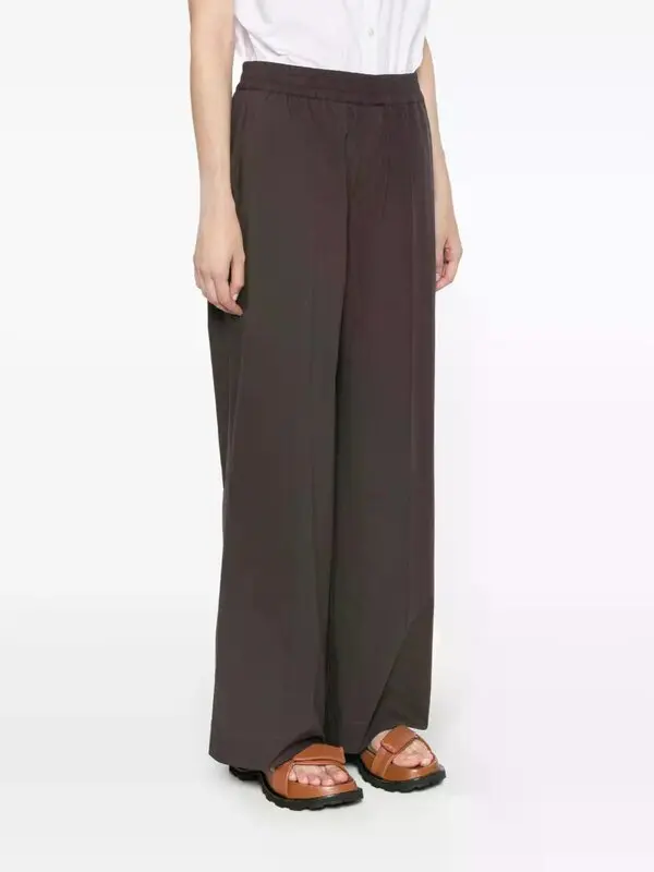 P.a.r.o.s.h Wide-leg Pleated Cotton Poplin Trousers