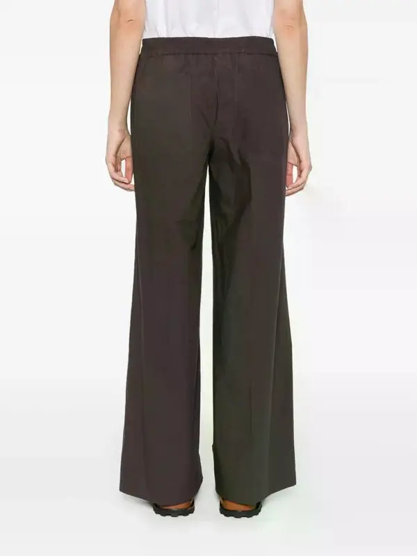 P.a.r.o.s.h Wide-leg Pleated Cotton Poplin Trousers