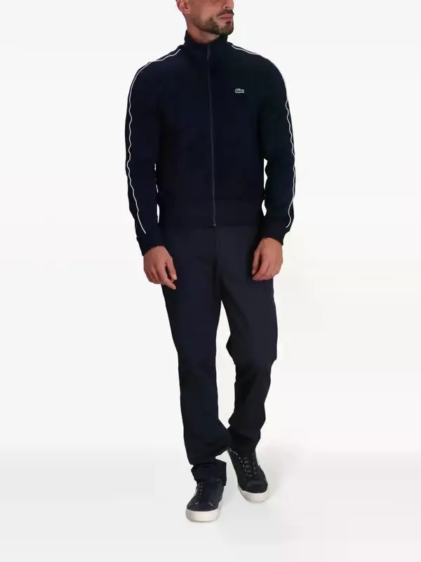 Lacoste Logo Appliqué Side-stripe Sweatshirt