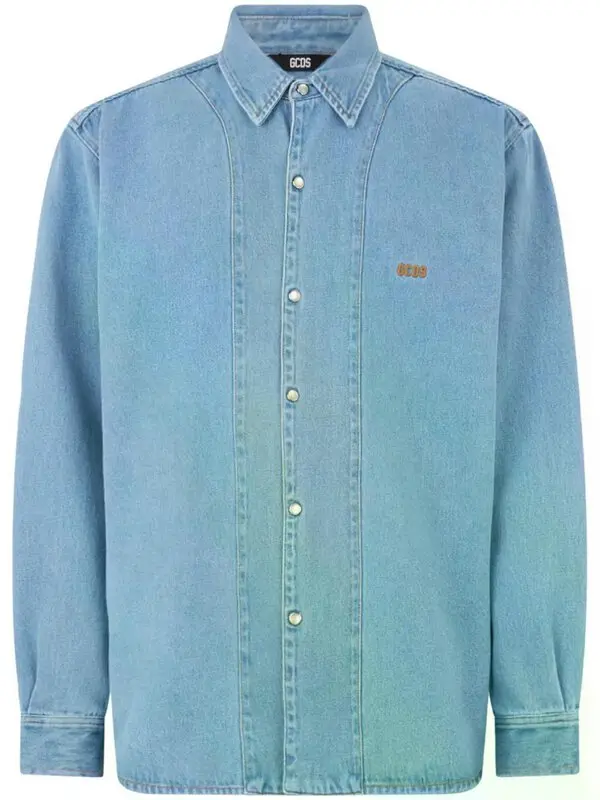 Gcds Wirdo Denim Shirt - Blue
