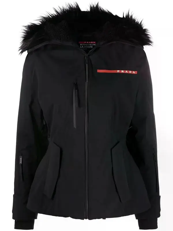 Prada Logo-patch Hooded Jacket