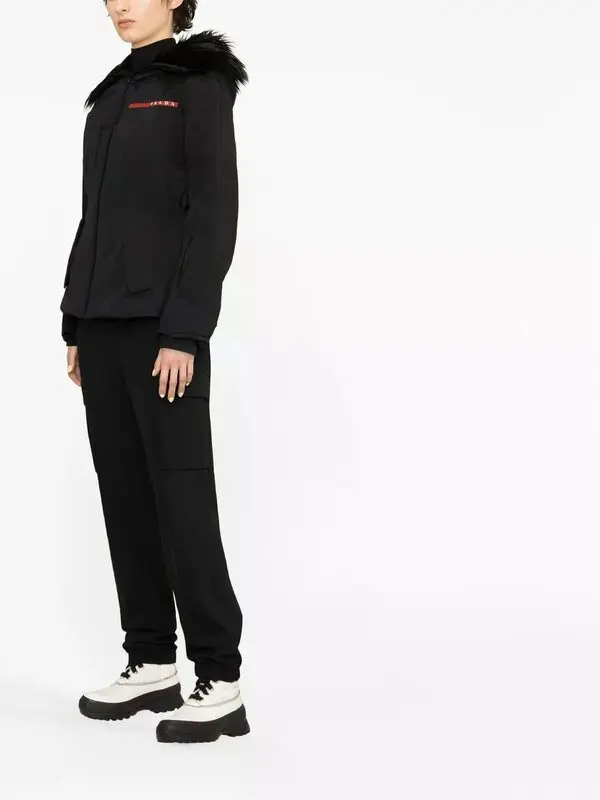 Prada Logo-patch Hooded Jacket