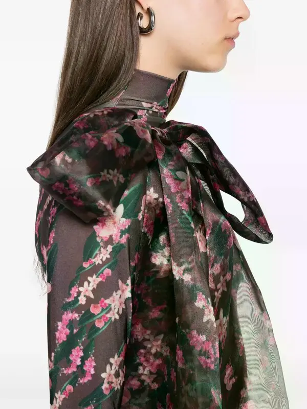 ATU BODY COUTURE Floral Print Mock Neck Jumpsuit