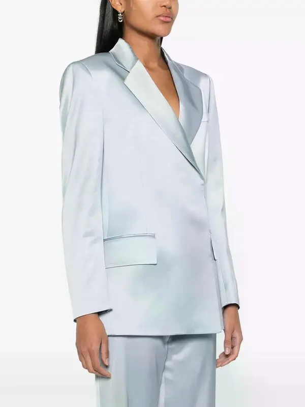 Gcds Satin Single-breasted Blazer