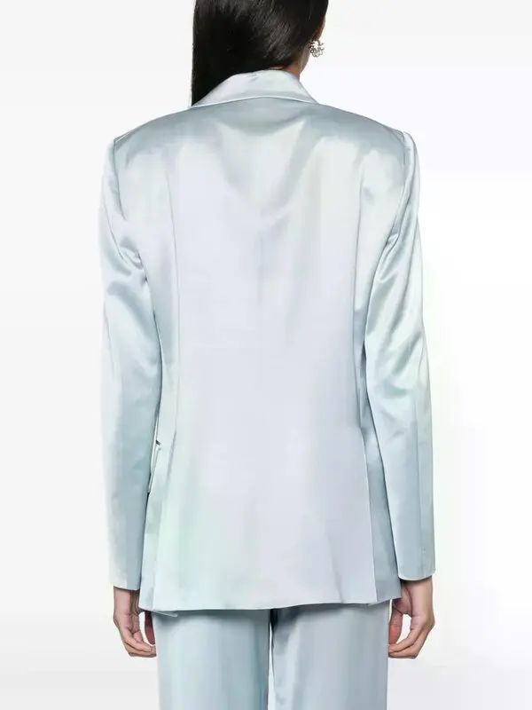 Gcds Satin Single-breasted Blazer